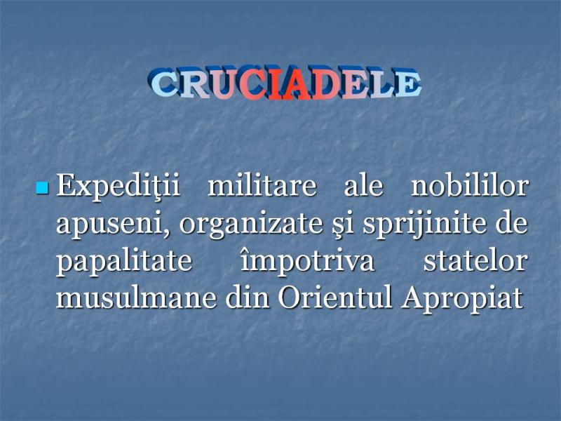 SOFT EDUCAŢIONAL-CRUCIADELE-CLASA A V-A | EduȘcoală